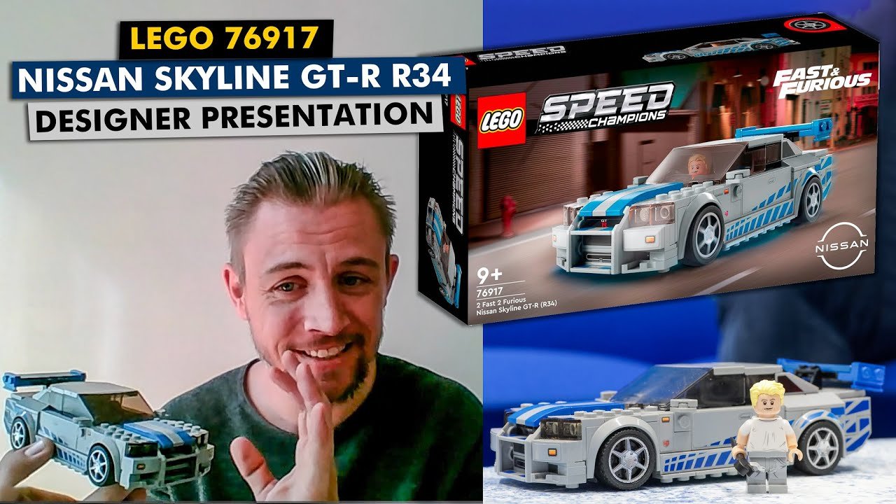 LEGO 2 Fast 2 Furious Nissan Skyline GT-R R34 With Paul Walker Minifig ...