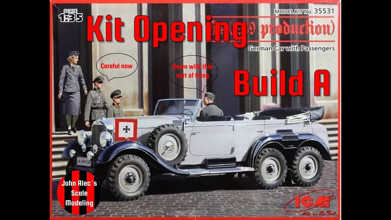 1930s Mercedes G4 Staff Car 1/35 ICM Box Opening And Build Part A