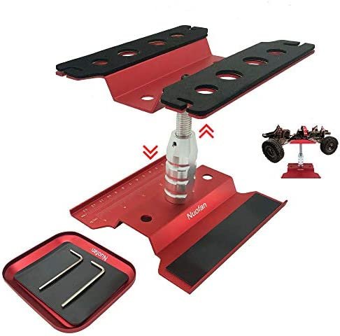 "RC Car Work Stand: 360° Rotation, Lift & Lower For 1/10-1/16 Scale ...