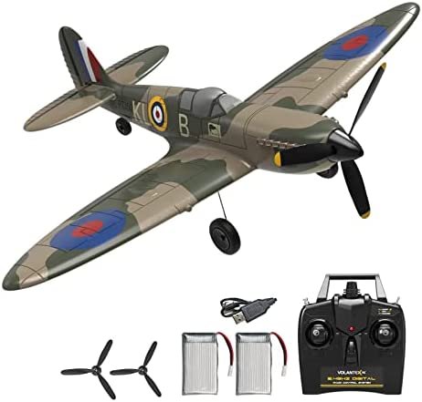 "Fly A Spitfire War Bird: 2 Batteries Remote Control Airplane Fighter"