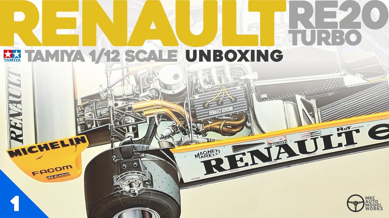 #1 TAMIYA 1/12 RENAULT RE20 TURBO - Unboxing