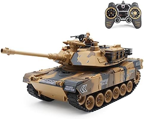 Fisca 1/18 Remote Control Tank - Realistic M1A2 Abrams Military Toy ...