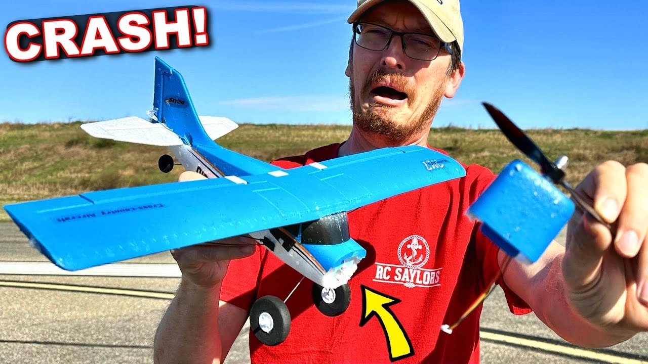 OH NO!!! DUMB THUMBS Crashed My $75 Brushless RC Plane...