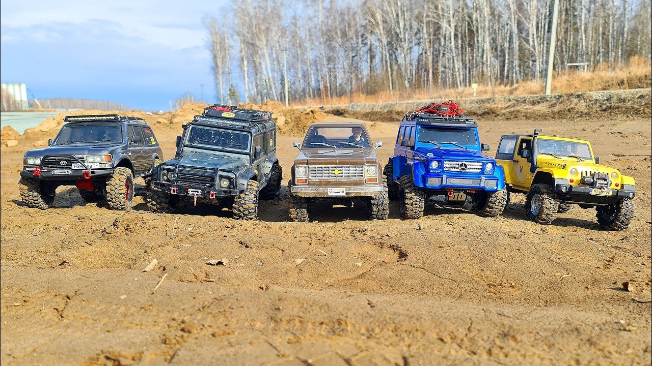 RC CARS Stuck In MUD – Rescue Winch