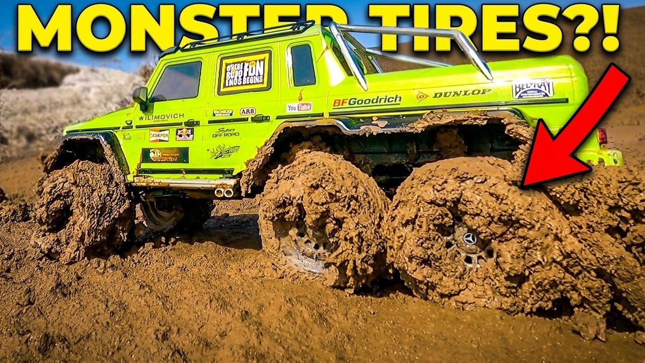 UNSTOPPABLE 6x6 RC Truck! 😱 Monster Mud Tires In Sticky Mud